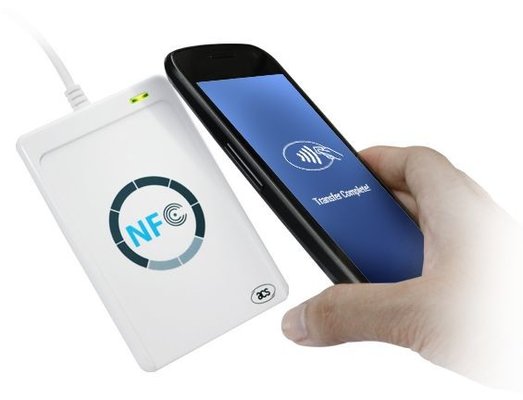 NFC Contactless Programmable Rfid Reader Long Range ACR122U 13.56 MHz 70 Grams Weight Contactless Smart Card Nfc reader