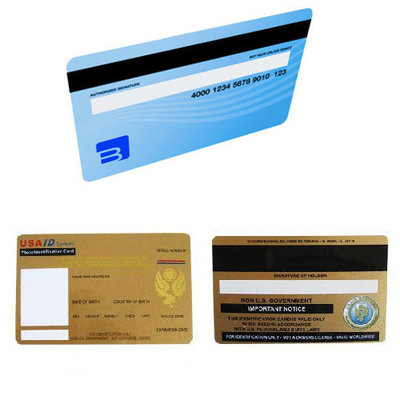 CR80 PVC PFID Blank Magstripe Cards High Strength With Magnetic Stripe