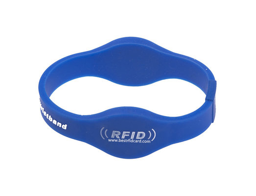 Durable Waterproof Rfid Tag Bracelet / Wristband With Dual RFID Chips