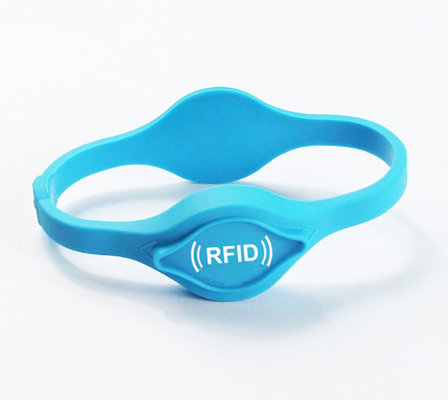 Durable Waterproof Rfid Tag Bracelet / Wristband With Dual RFID Chips