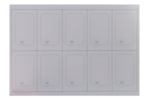 PET UHF RFID Inlay 890 - 960Mhz Customized White Color For Retail Apparel