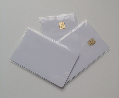 Eco Friendly PVC Contact IC Card Barcode Printing With FM4442 IC Chip