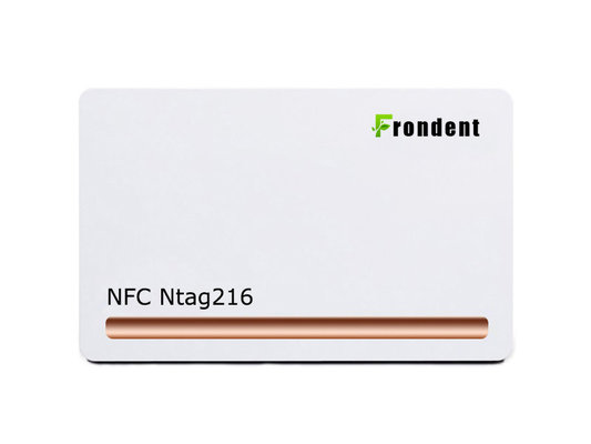 Plain White Ntag216 Nfc Bus Card , Read And Write Pvc Nfc Cards High Frequency