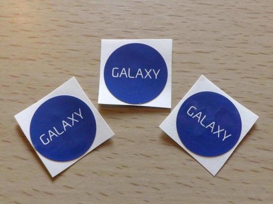 Printable Paper Nfc Tag Sticker , Mobile Payment 13.56 MHz RFID Sticker