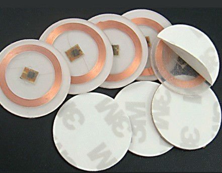 PVC Transparent RFID Sticker Tags 125KHz T5577 Chip Adhensive For Hotel Door System