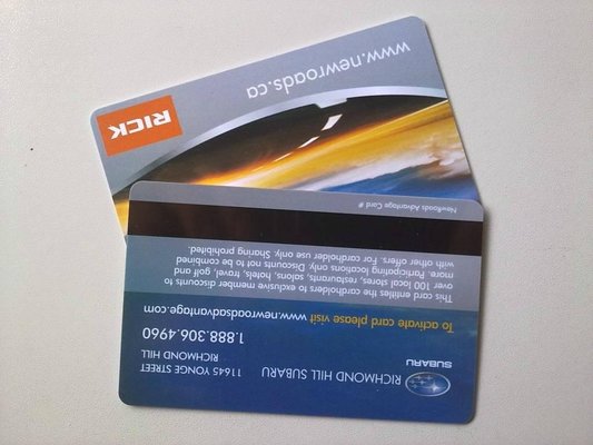 Track 3 Data Encoded Magnetic Stripe Gift Cards , Magnetic Swipe Cards For Supermarket