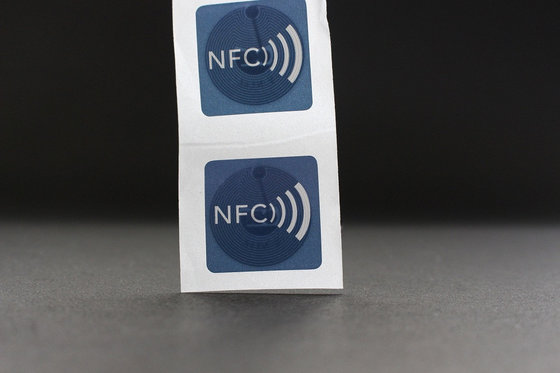 HF White Blank RFID Sticker Tags 13.56 MHZ Piece Type Logo Printing For Phone