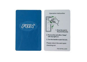 Hotel Lock Electronic Key Card , Passive RFID PVC Card Custom Thickness
