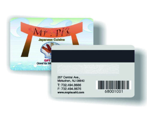 Standard Size PVC White Matte Plastic Advertising Business Loyalty Membership Magnetic Stripe Business ID Card