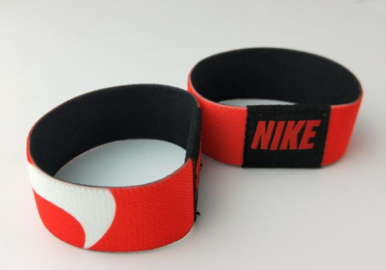 Elastic Rope 125khz Active Embedded Woven Rfid Fabric Wristband Bracelets With Rfid Chip For  Protection