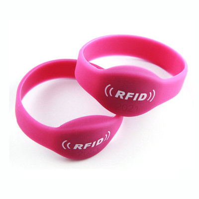 13.56Mhz MutiColor Silicone Bracelet Custom Eco-Friendly RFID Silicone NFC Chip Wristband With TK4100 Chip For Concert