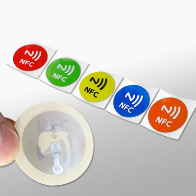 PVC Contactless Smart 125khz TK4100 Round Rfid Universal Label Sticker Access Control Tags for NFC Phones
