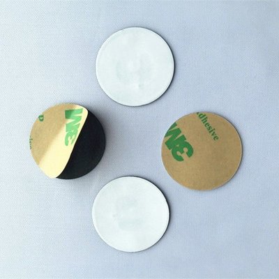 Passive Adhesive Nfc Smart Rfid Coin Sticker Tag Blank Rewritable Rfid Token Tag For Industrial Management