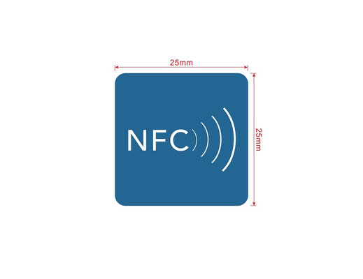 ISO14443A Custom Print NFC Sticker Waterproof PET PVC Rfid Label Adhesive Smart Tag For Mobile Phone Payment