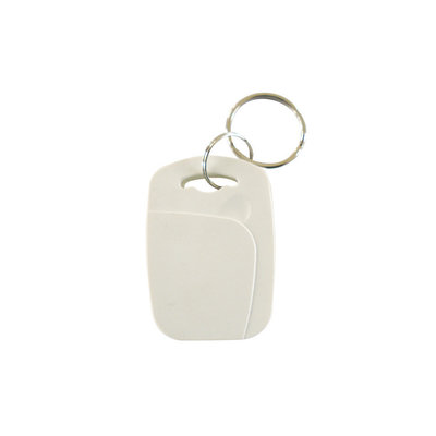 Unique Shape Customized Yellow Long Range Passive RFID Keychain NFC Key Fob Tag with Double Chip For Door Access