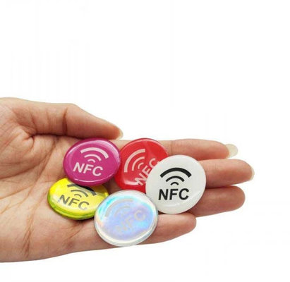 Free Sample Custom Color Popular Anti-lost Encode QR Code Long Range RFID Dog NFC Tag For Accss Control