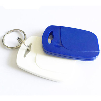 ISO14443 13.56 MHz HF Blue Smart Key Fob Keychain Factory Custom Size Long Read Distance for Access Control System