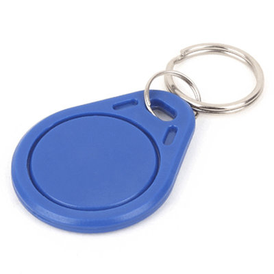 ABS Material Waterproof Em4200 Key Fob Rfid Tag 125khz Blue Color With Silk Screen Printing For Door Accessment