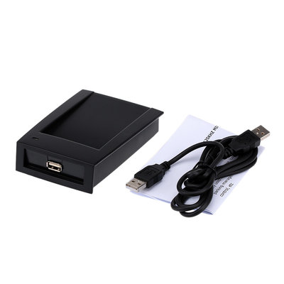 Black 125khz Em4100 Rfid Card Chip Reader Proximity Contactless Portable Rfid Credit Card Reader Long Range